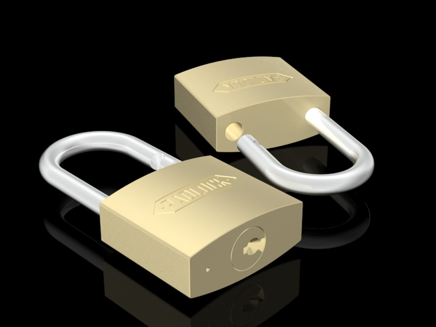 padlock lock 3d model