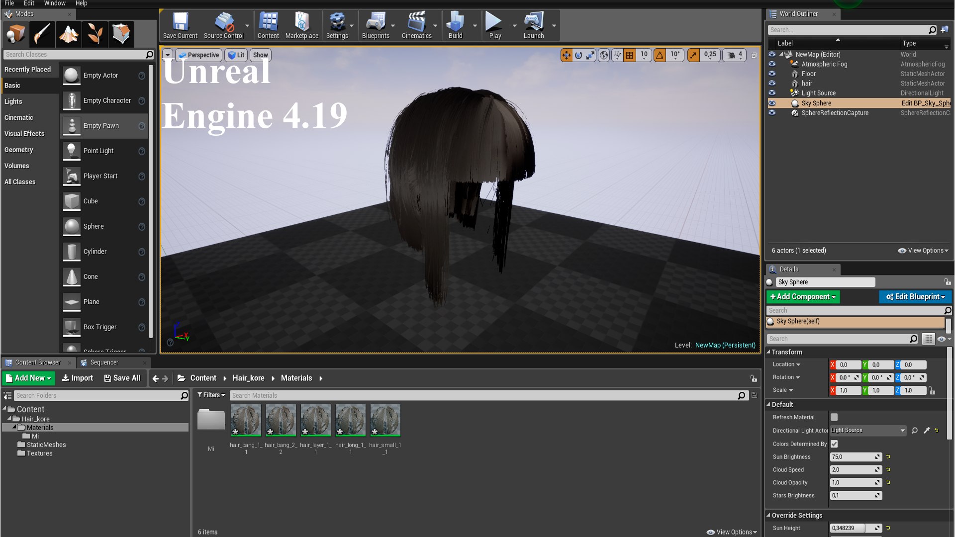 3D Game Real-Time Kare Hairstyle UE5 - TurboSquid 2240146