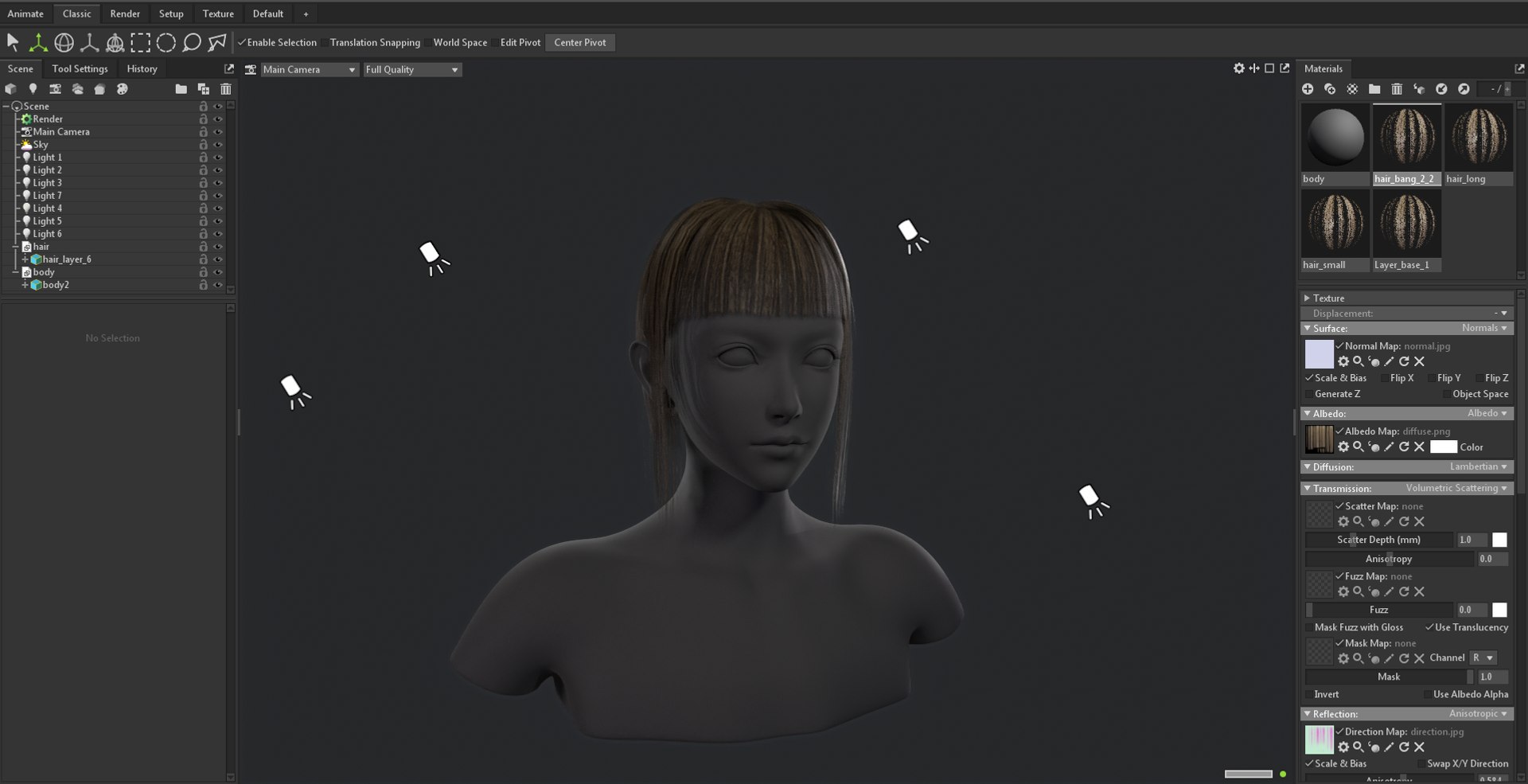3D Game Real-Time Kare Hairstyle UE5 - TurboSquid 2240146