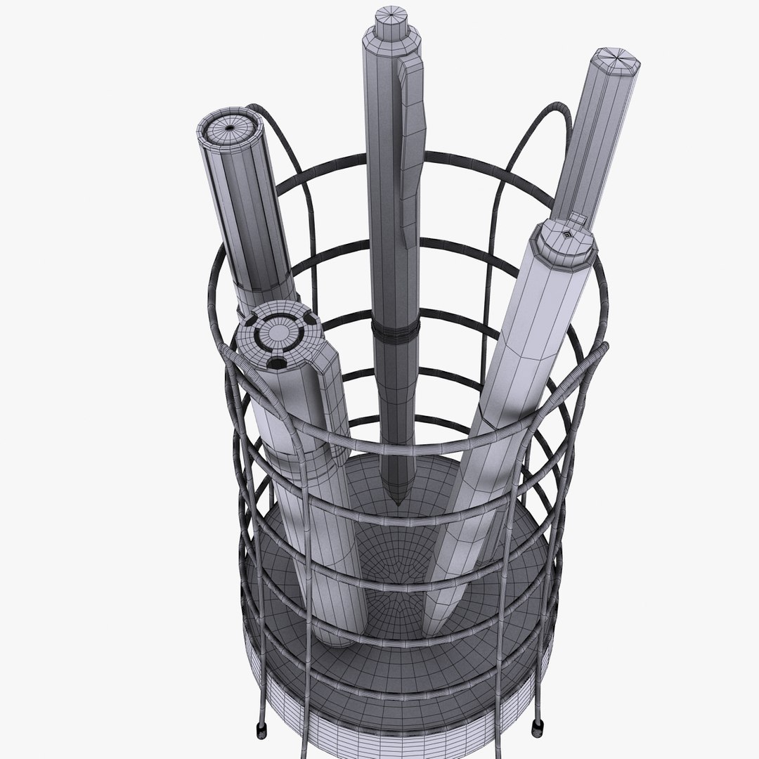 Pen Rack 3d Model