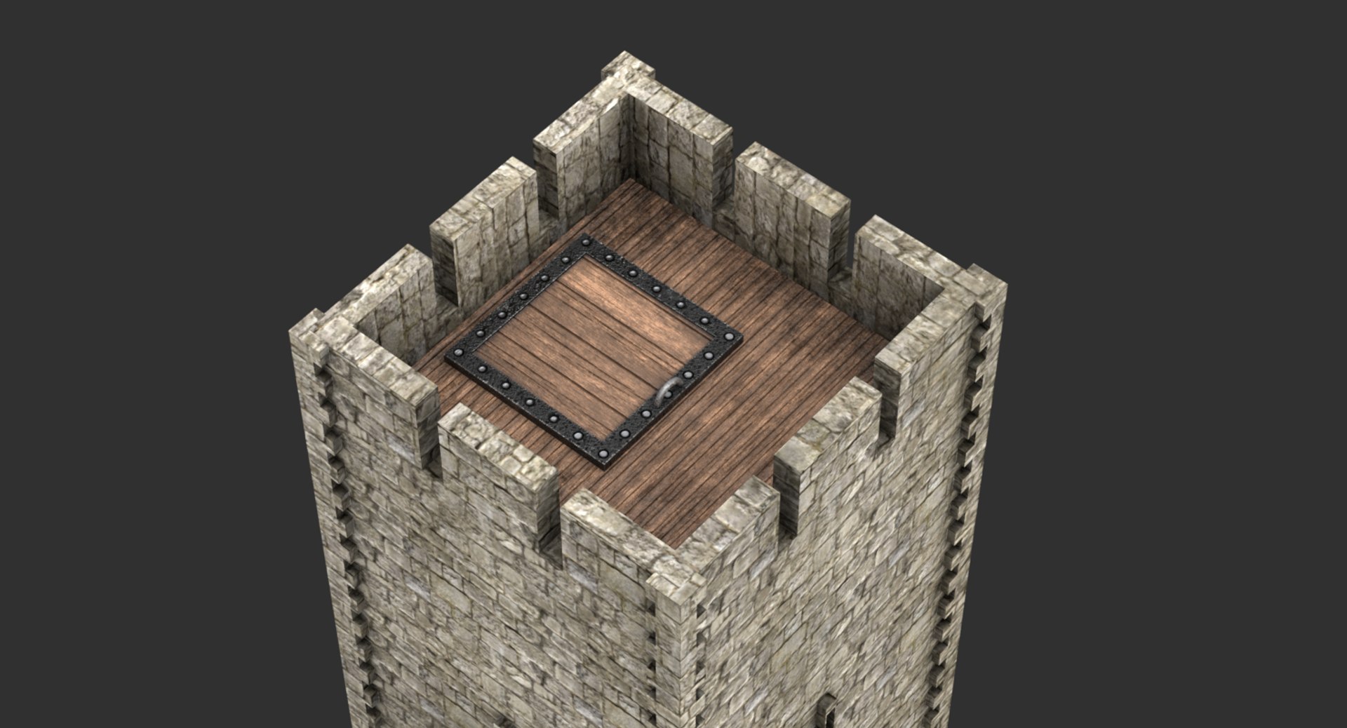 3D Blender Tower Medieval - TurboSquid 1336098