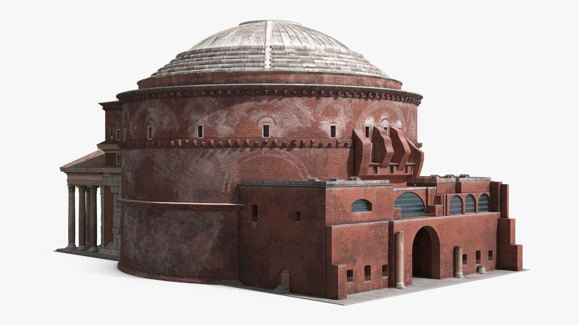 Ancient Roman Pantheon Building 3D Model - TurboSquid 2319020