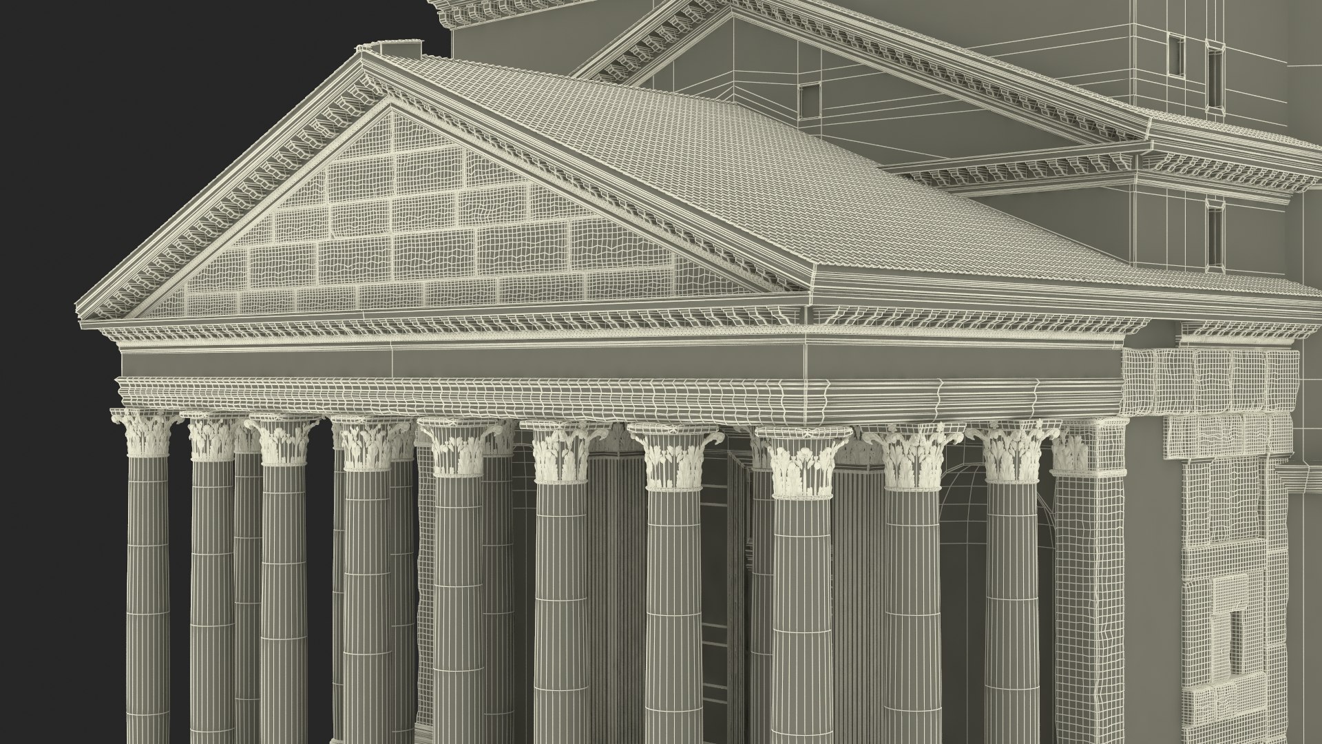 Ancient Roman Pantheon Building 3D Model - TurboSquid 2319020