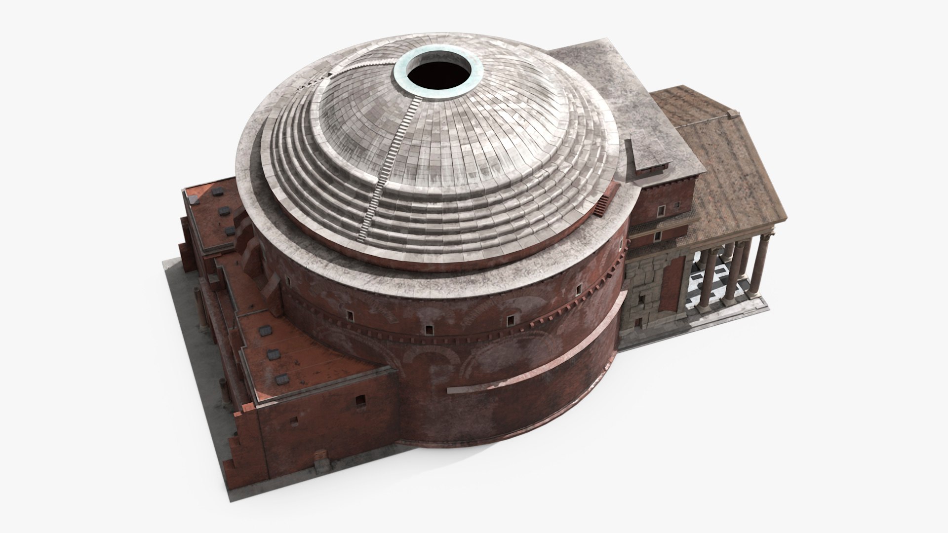 Ancient Roman Pantheon Building 3D Model - TurboSquid 2319020