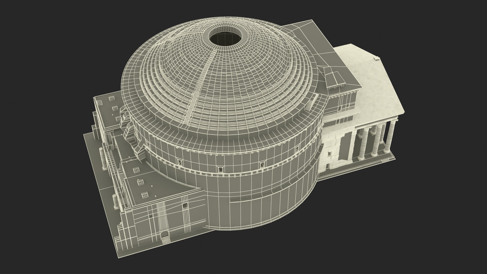 Ancient Roman Pantheon Building 3D Model - TurboSquid 2319020