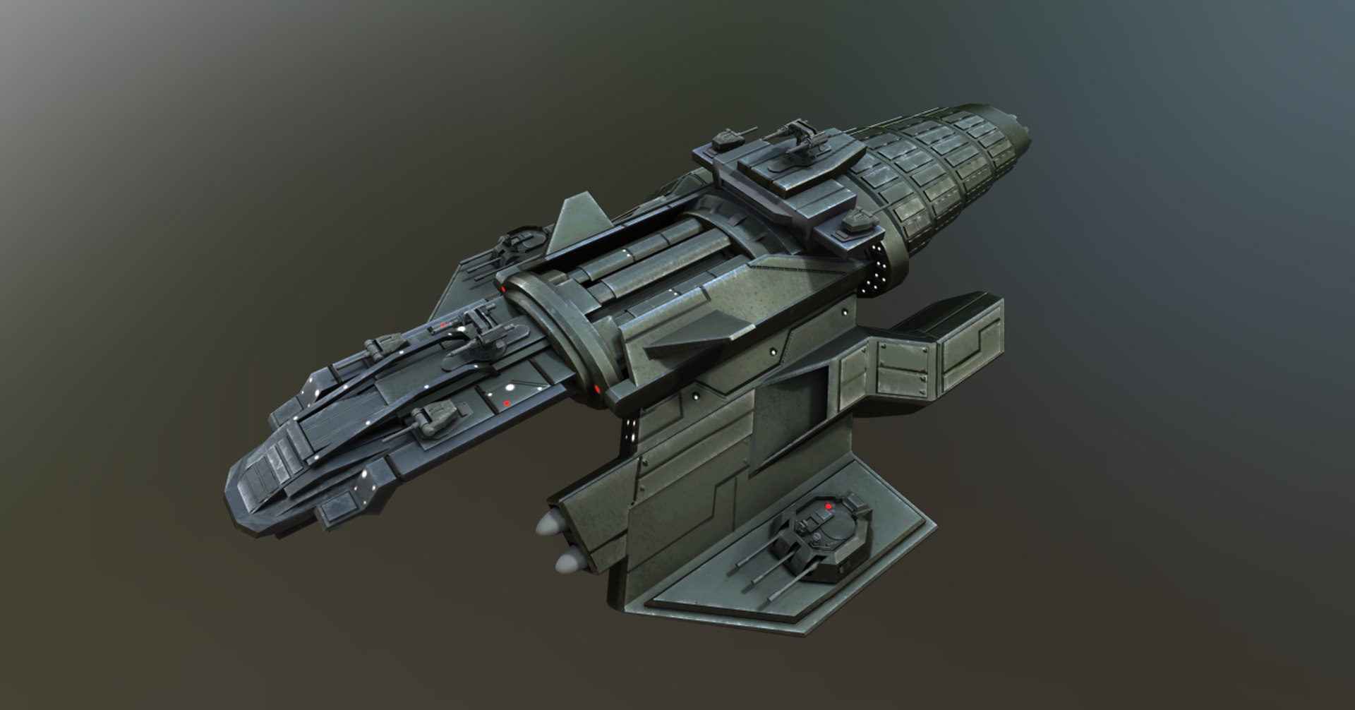 3dsmax space ship