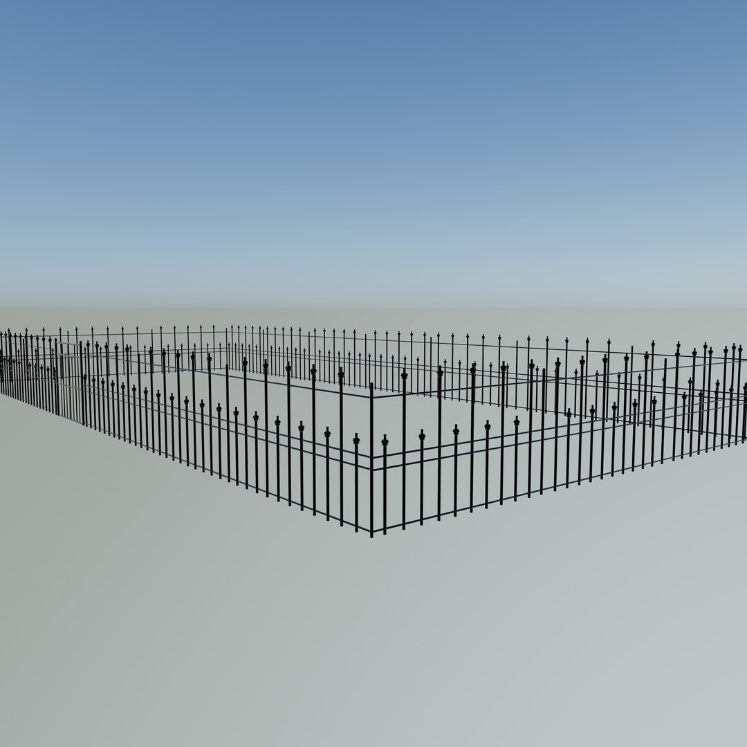 Railing Fence 3D Model 3D - TurboSquid 2337458