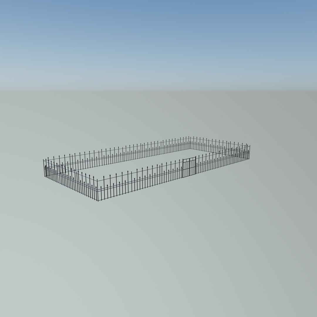 Railing Fence 3D Model 3D - TurboSquid 2337458