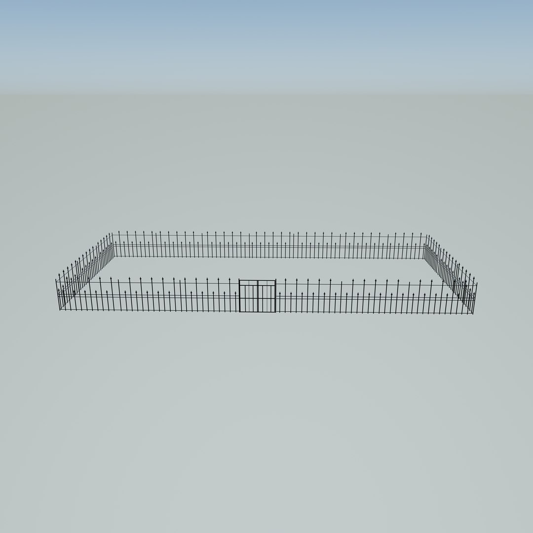Railing Fence 3D Model 3D - TurboSquid 2337458