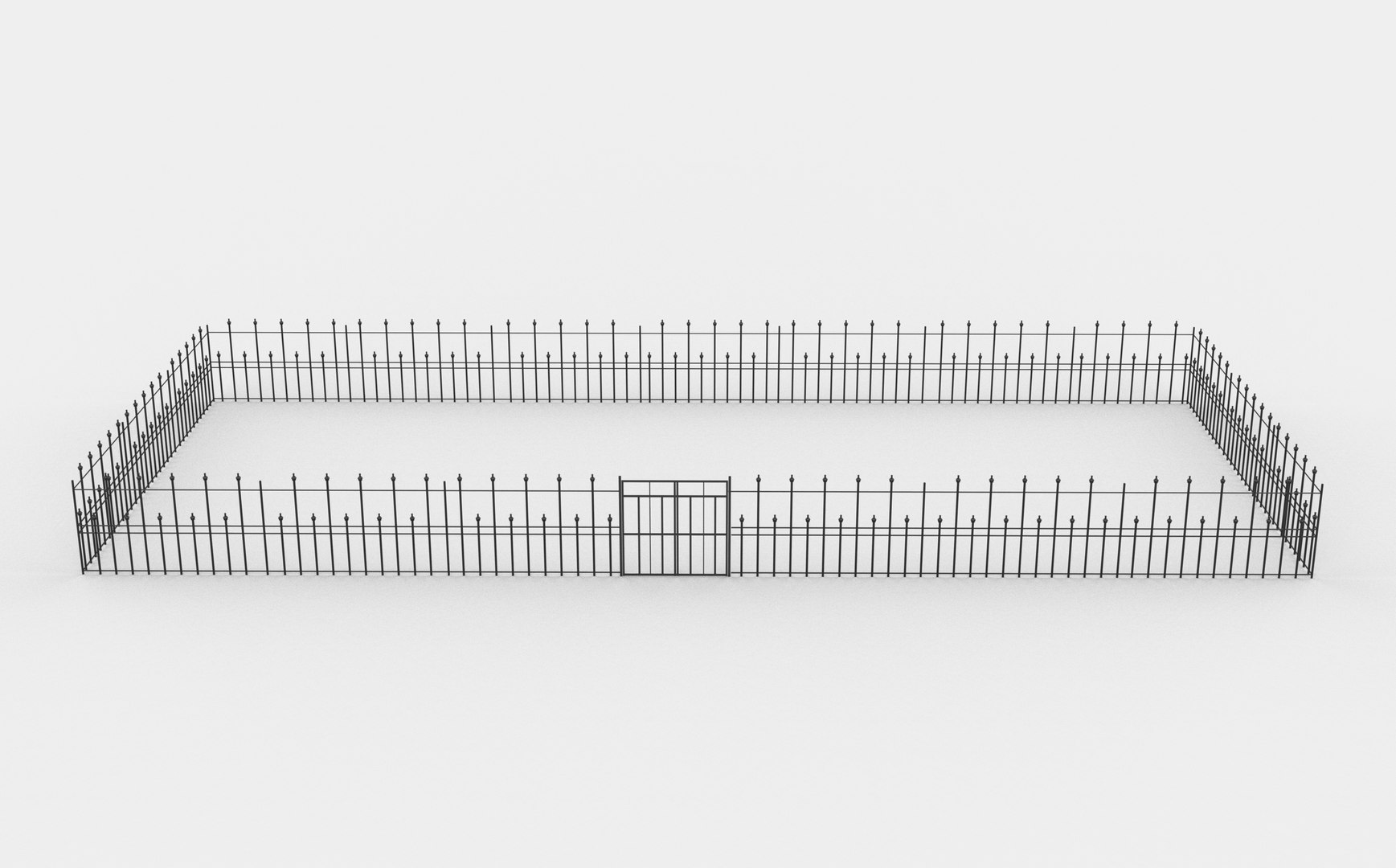 Railing Fence 3D Model 3D - TurboSquid 2337458