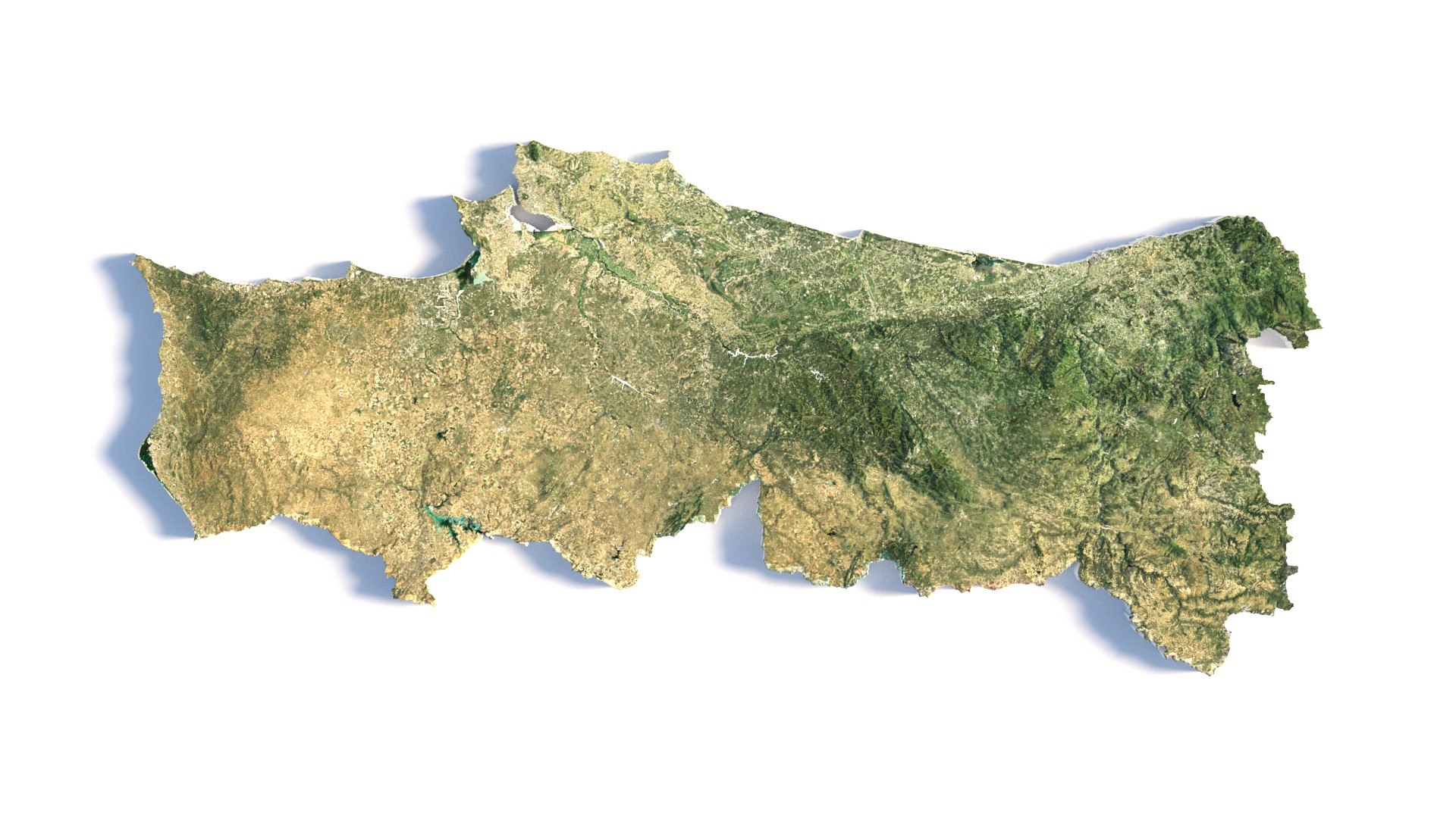 3D Portugal Terrain Map Model - TurboSquid 2336675