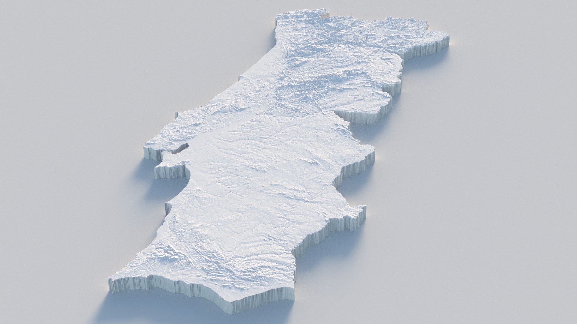 3D Portugal Terrain Map Model - TurboSquid 2336675