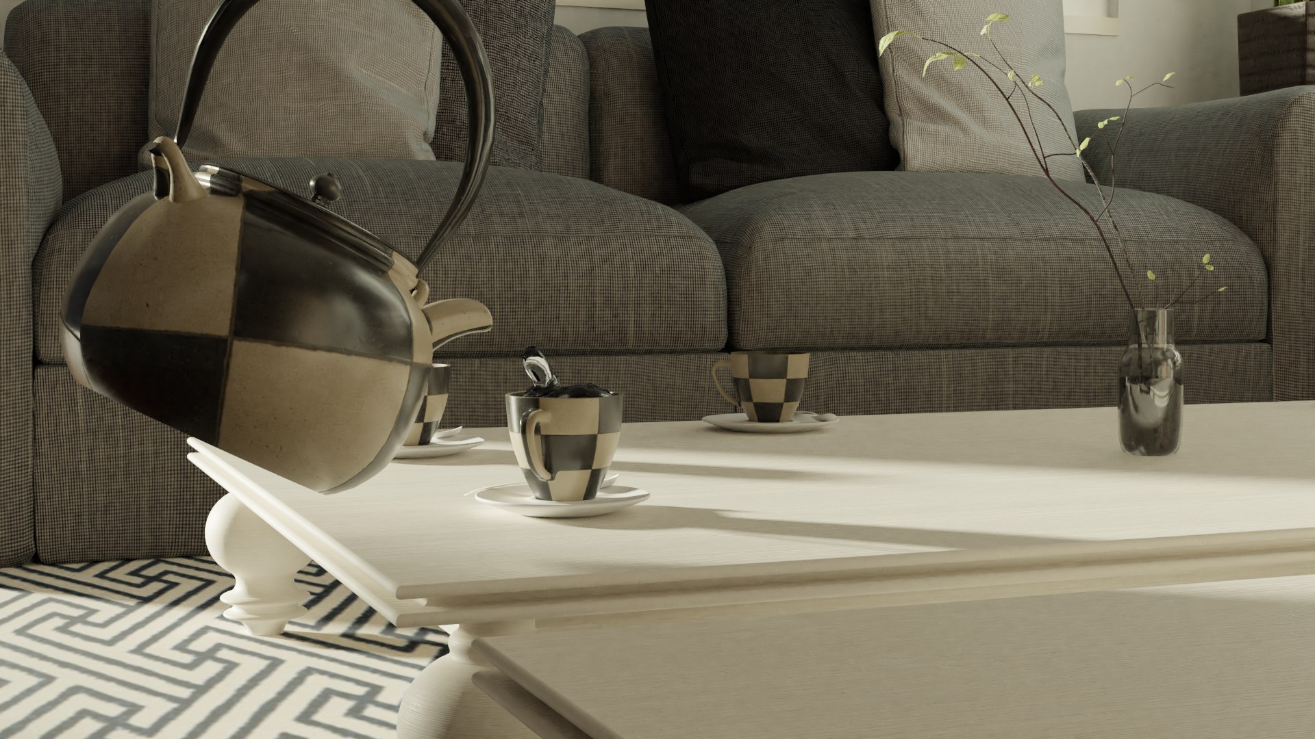 3D Realistic Coffee Table - TurboSquid 1533582