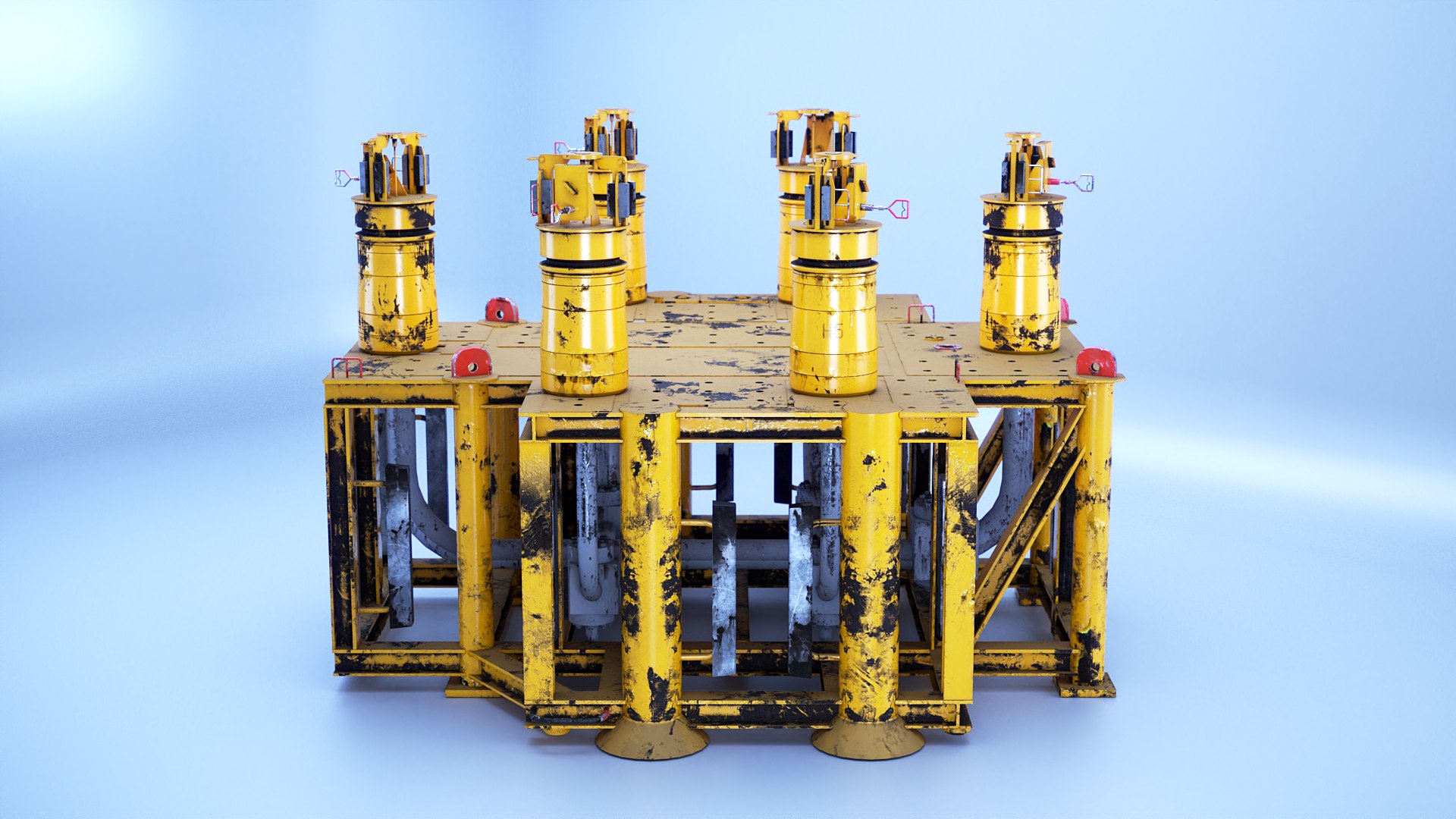 3D Generic Subsea Manifol And PLET Colletion Model - TurboSquid 2296627