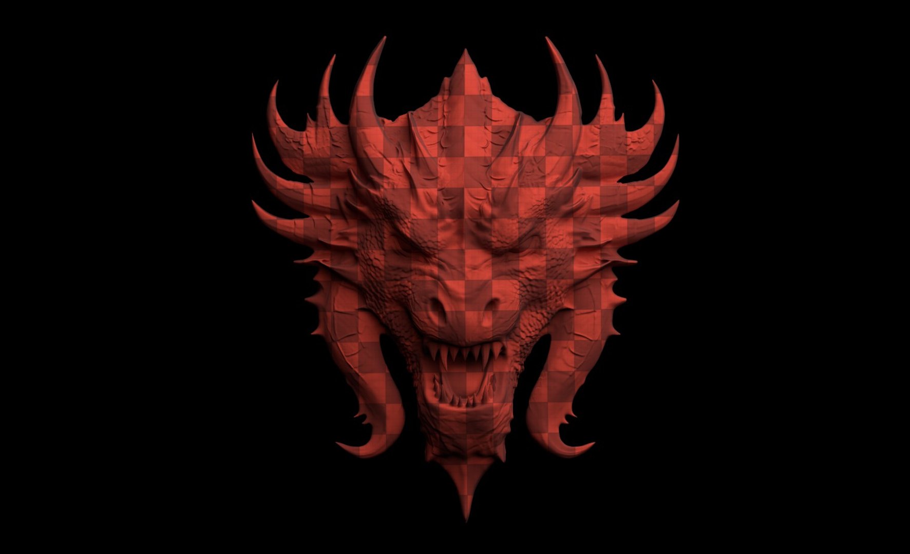 32 Dragon Head Relief 3D Models Alphas - Vol1 Model - TurboSquid 2287308