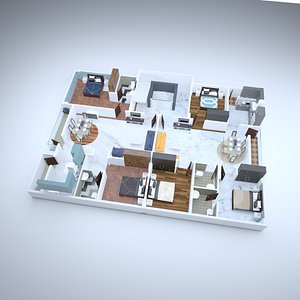 Download 3D Floor Plan Maya Models - TurboSquid