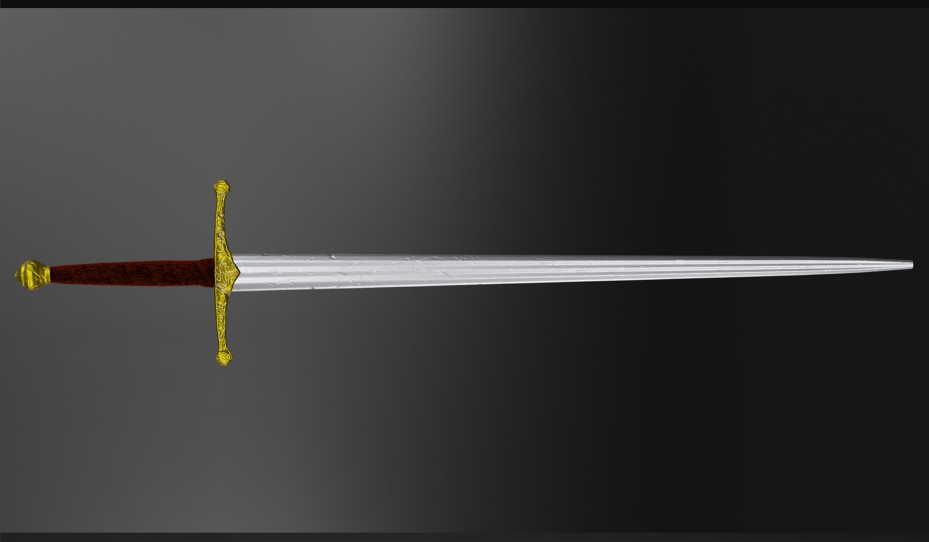 3D Game Ready Medieval Longsword Sword - TurboSquid 2254862