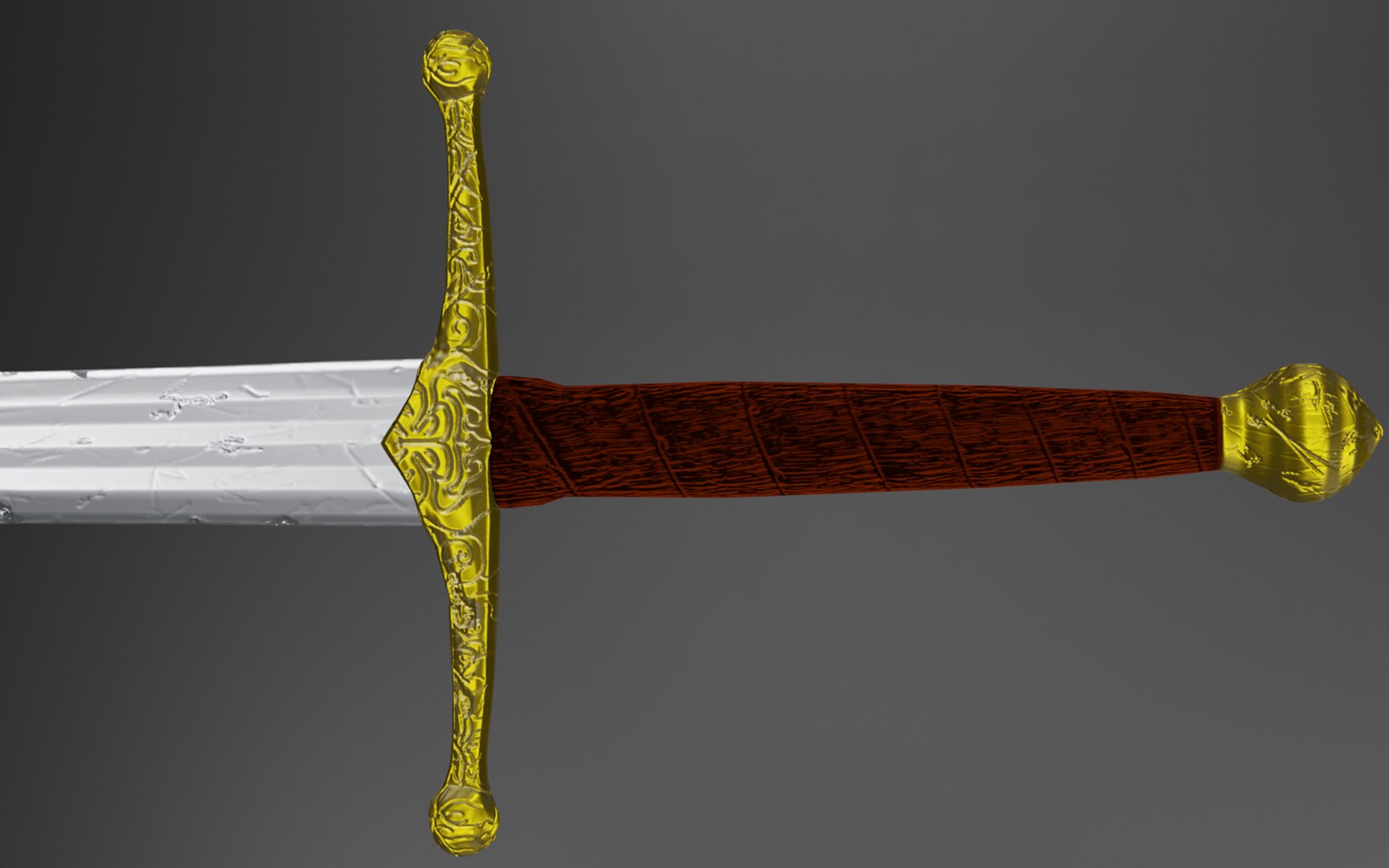 3D Game Ready Medieval Longsword Sword - TurboSquid 2254862