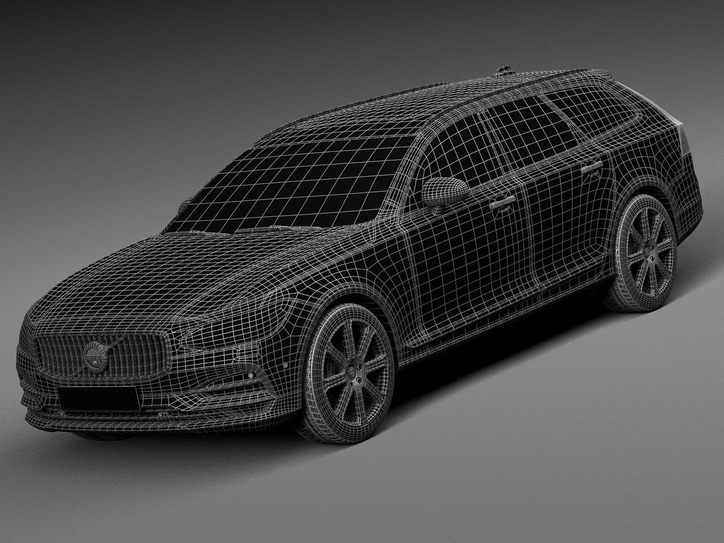 3d Model Estate 2017 V90