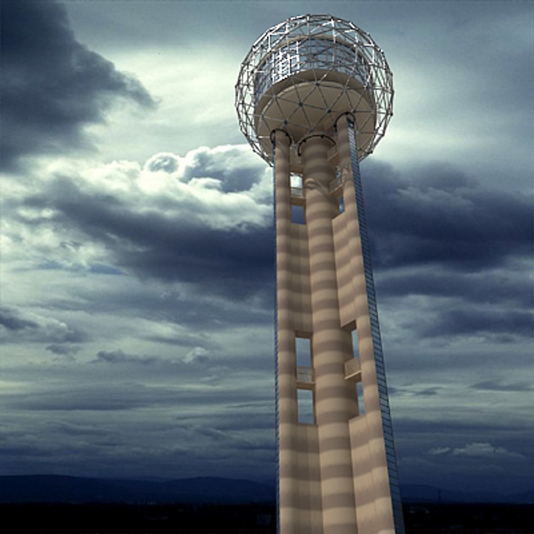 Reunion Tower 3d Model
