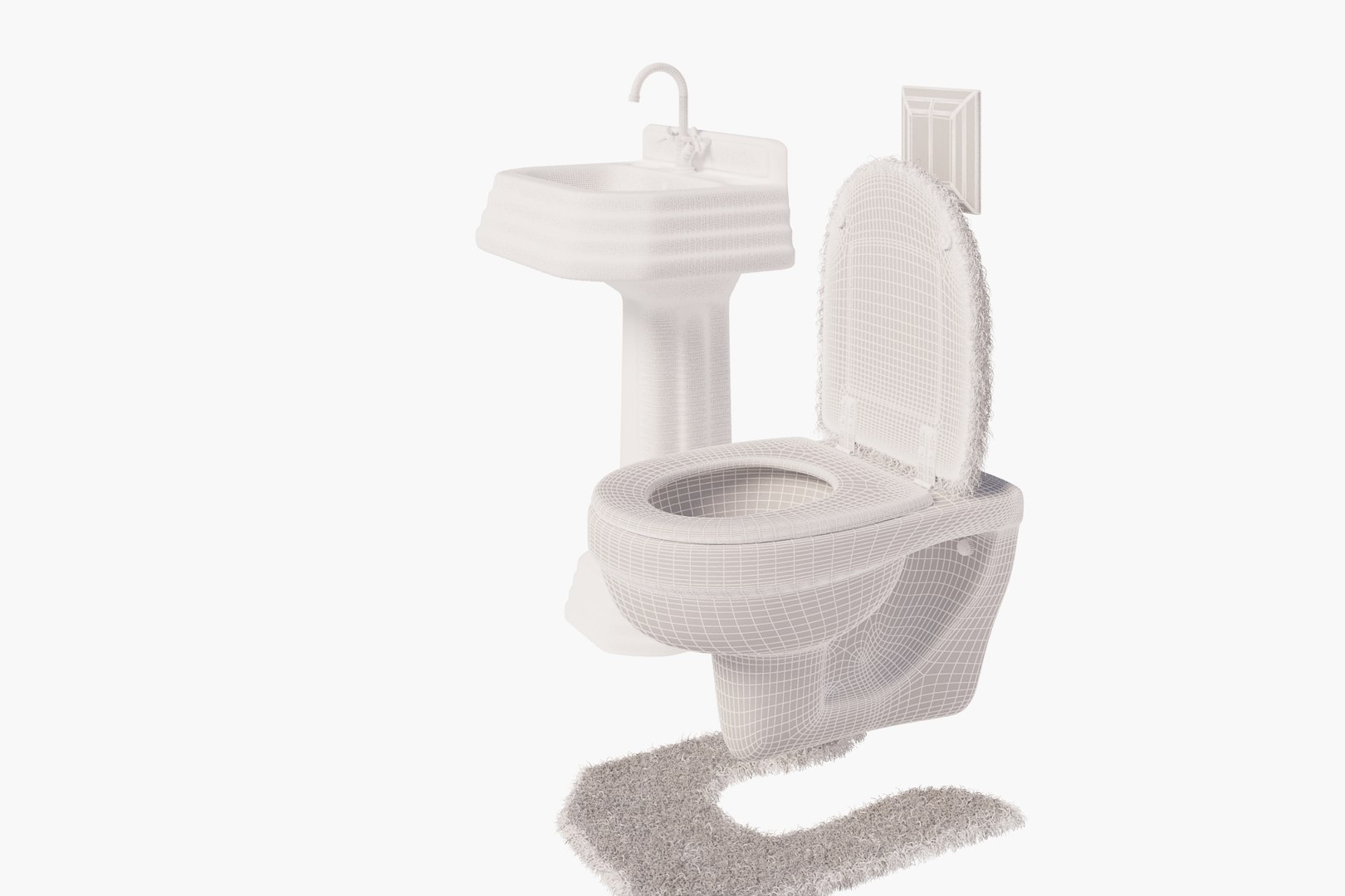 Funky Toilet 3D Model - TurboSquid 2204442