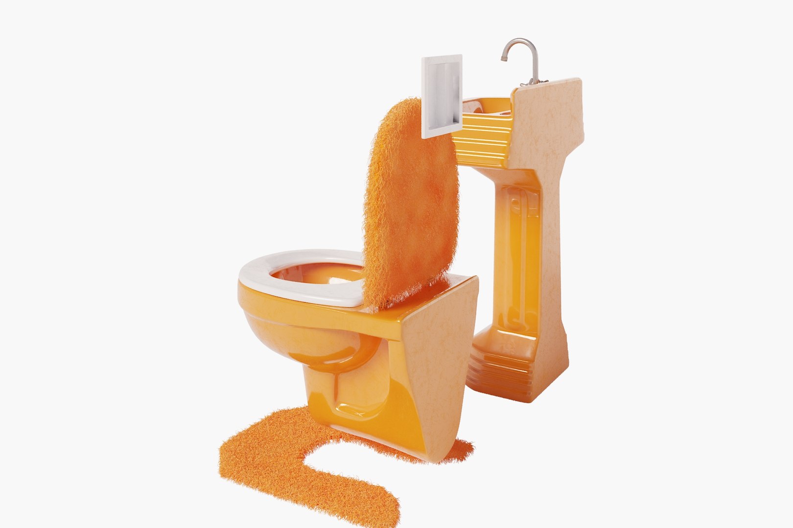 Funky Toilet 3D Model - TurboSquid 2204442