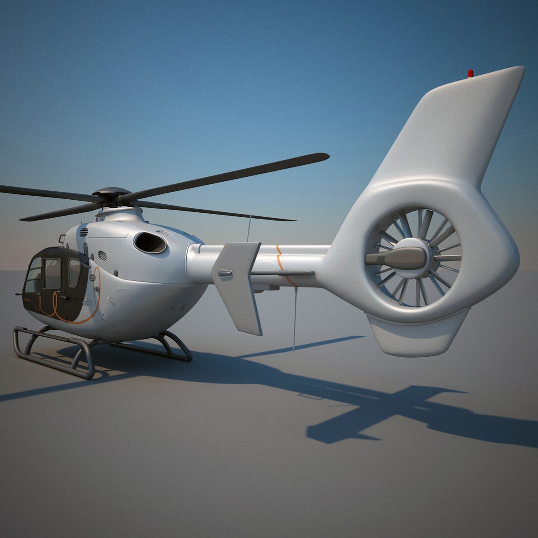 3d Model Eurocopter Ec-135
