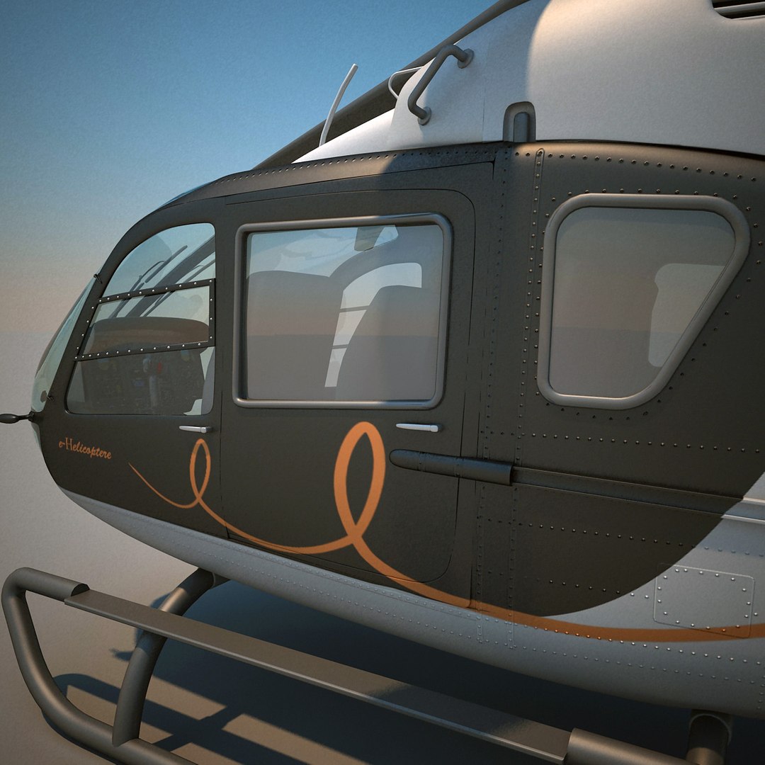 3d Model Eurocopter Ec-135