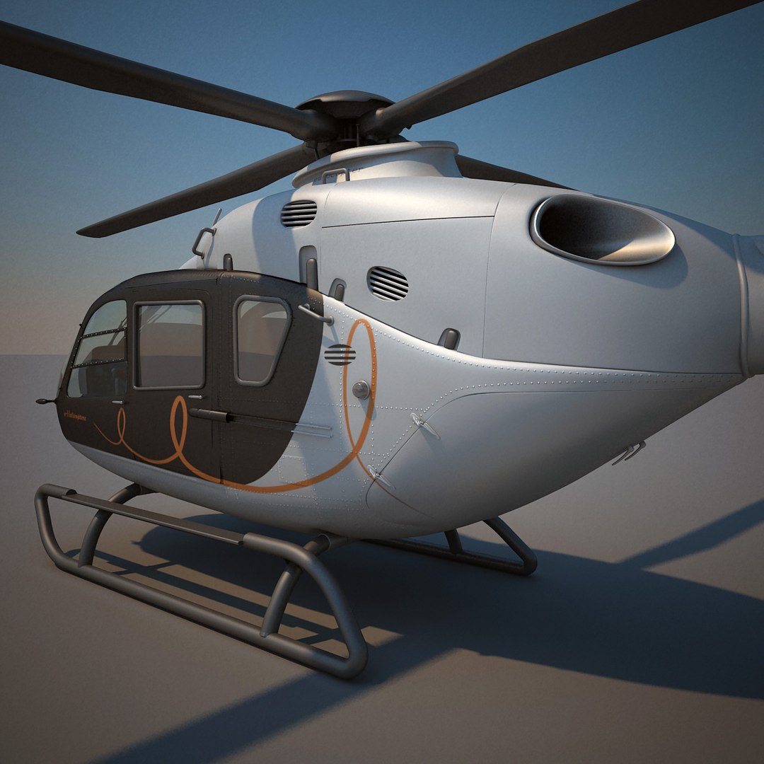 3d Model Eurocopter Ec-135