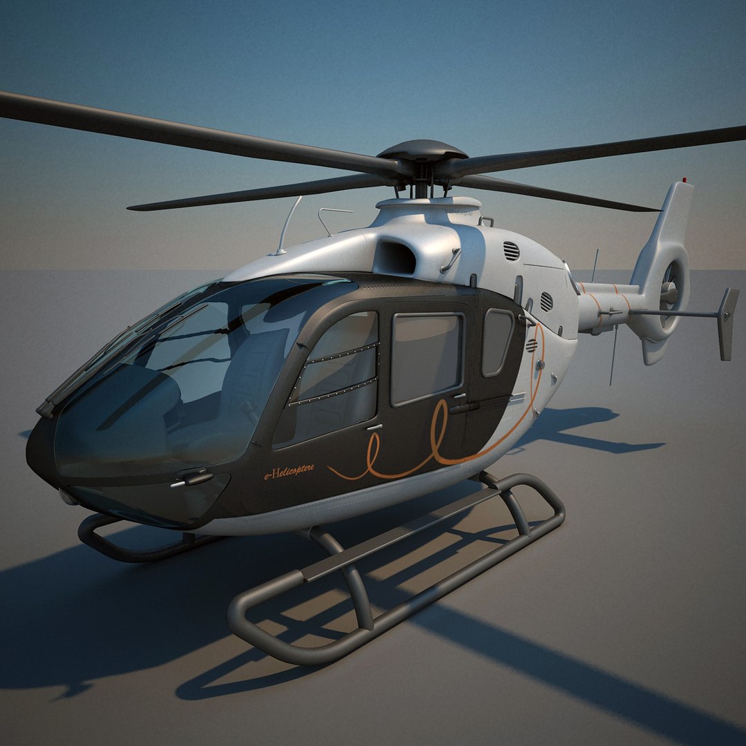 3d Model Eurocopter Ec-135