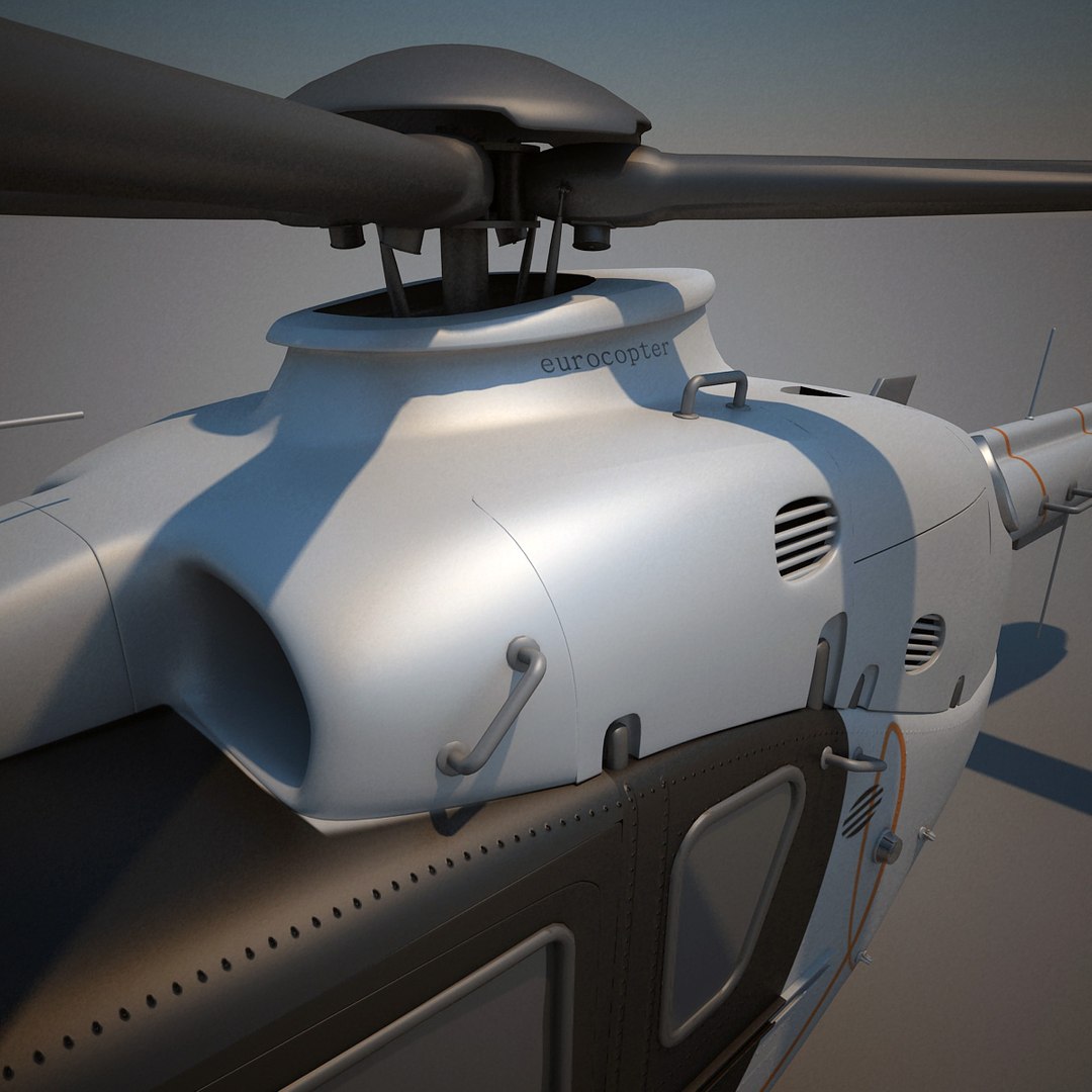 3d Model Eurocopter Ec-135