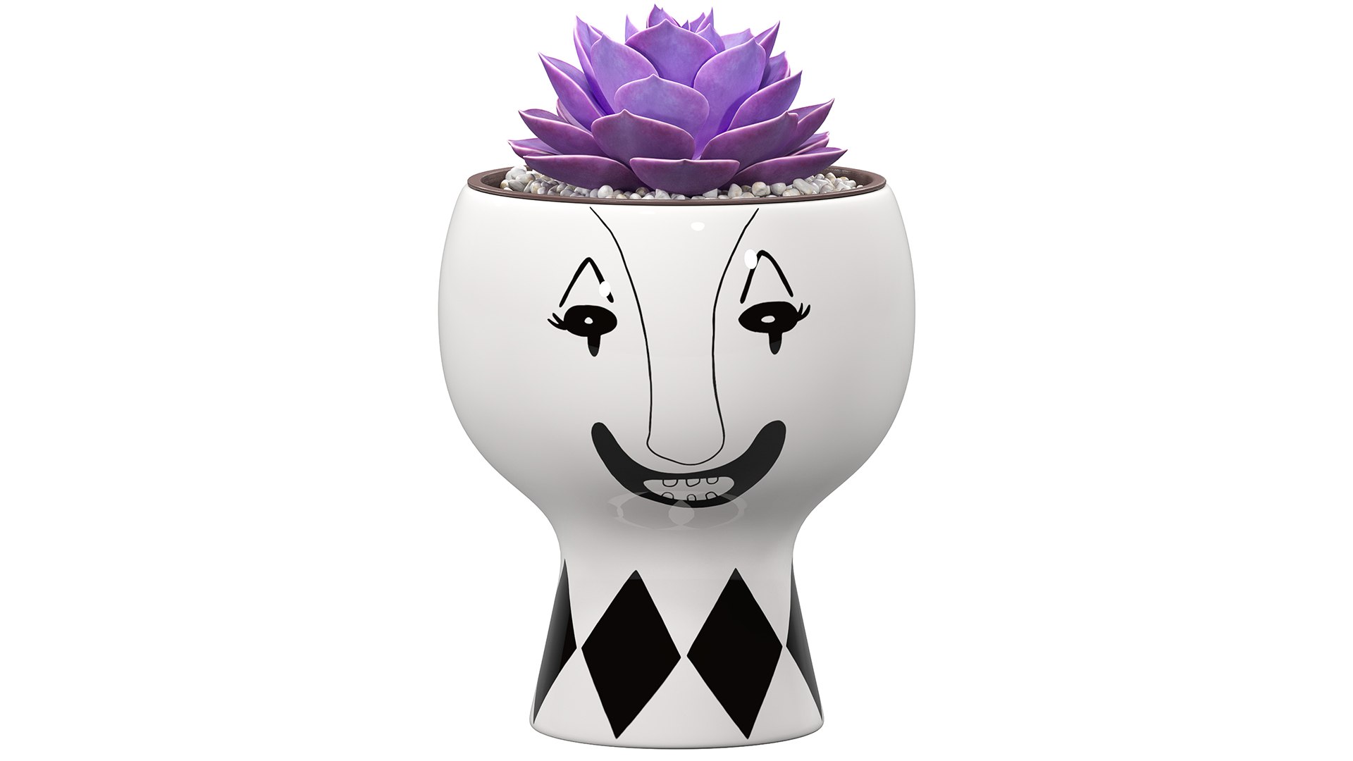Flower Me Happy Pots 02 3D - TurboSquid 2096902