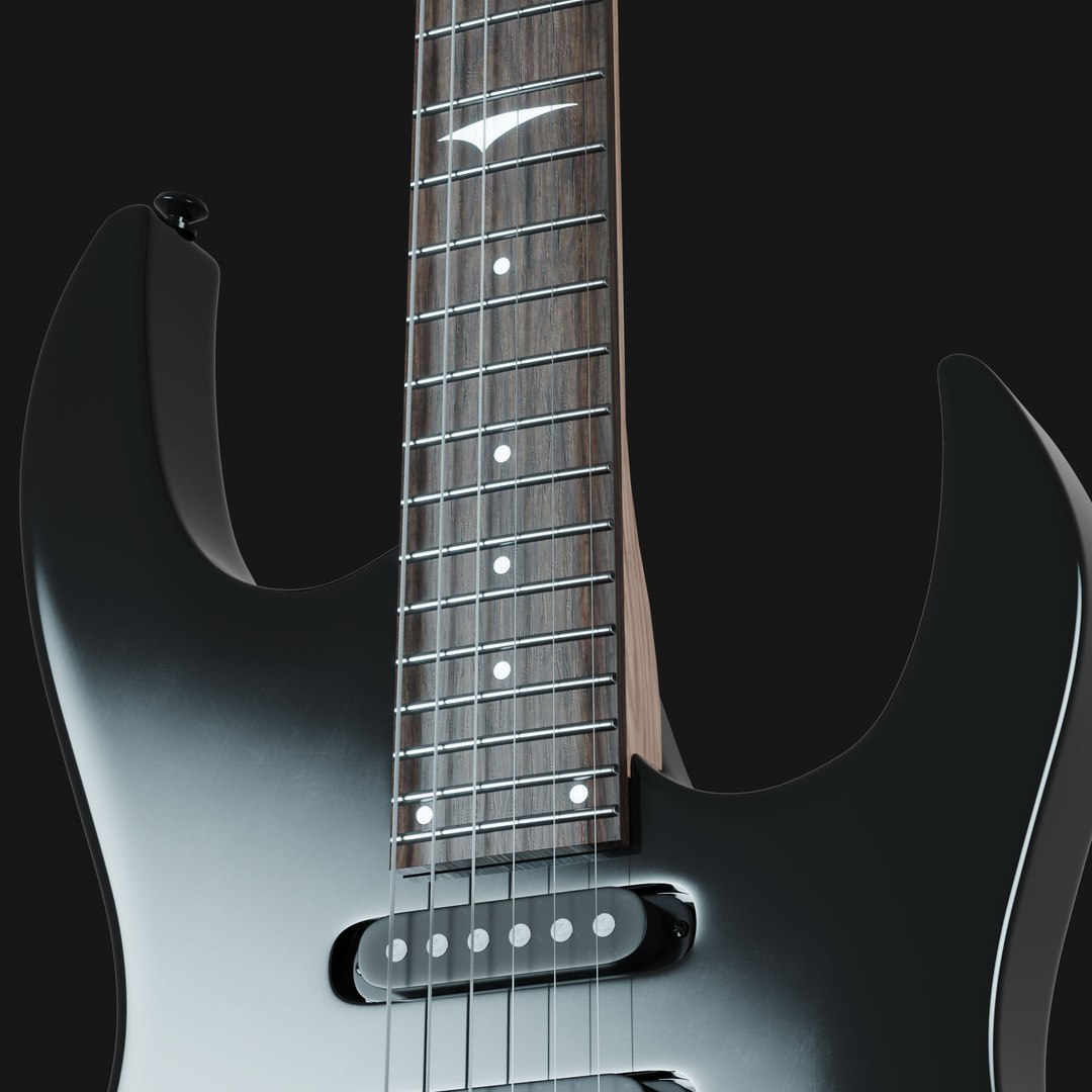 3D Electric Guitar Model - TurboSquid 2037124