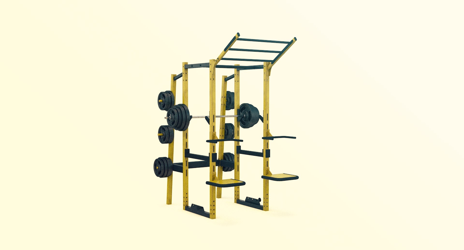Crossfit Rack 3D Model - TurboSquid 1383475