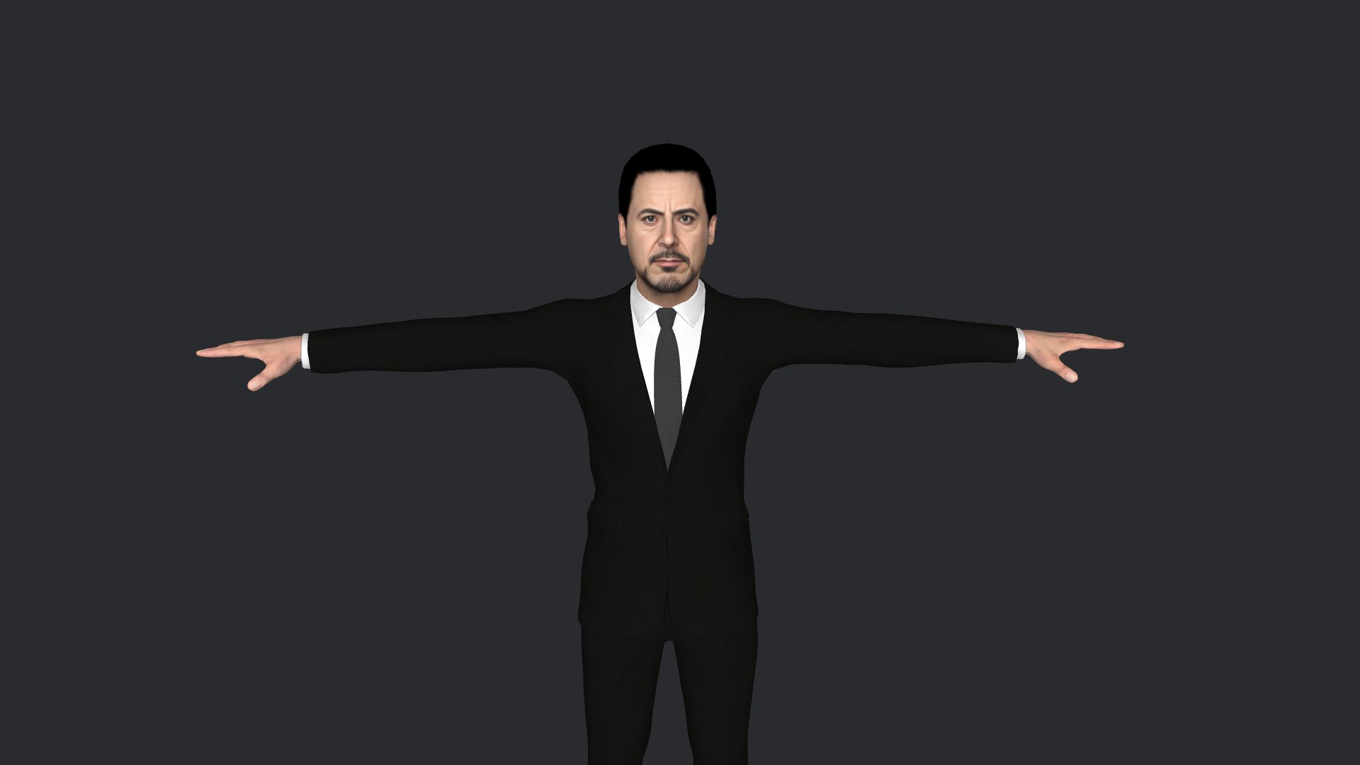 Robert Downey Jr Hyper Realistic Full Body Fully Rigged Character 3D ...