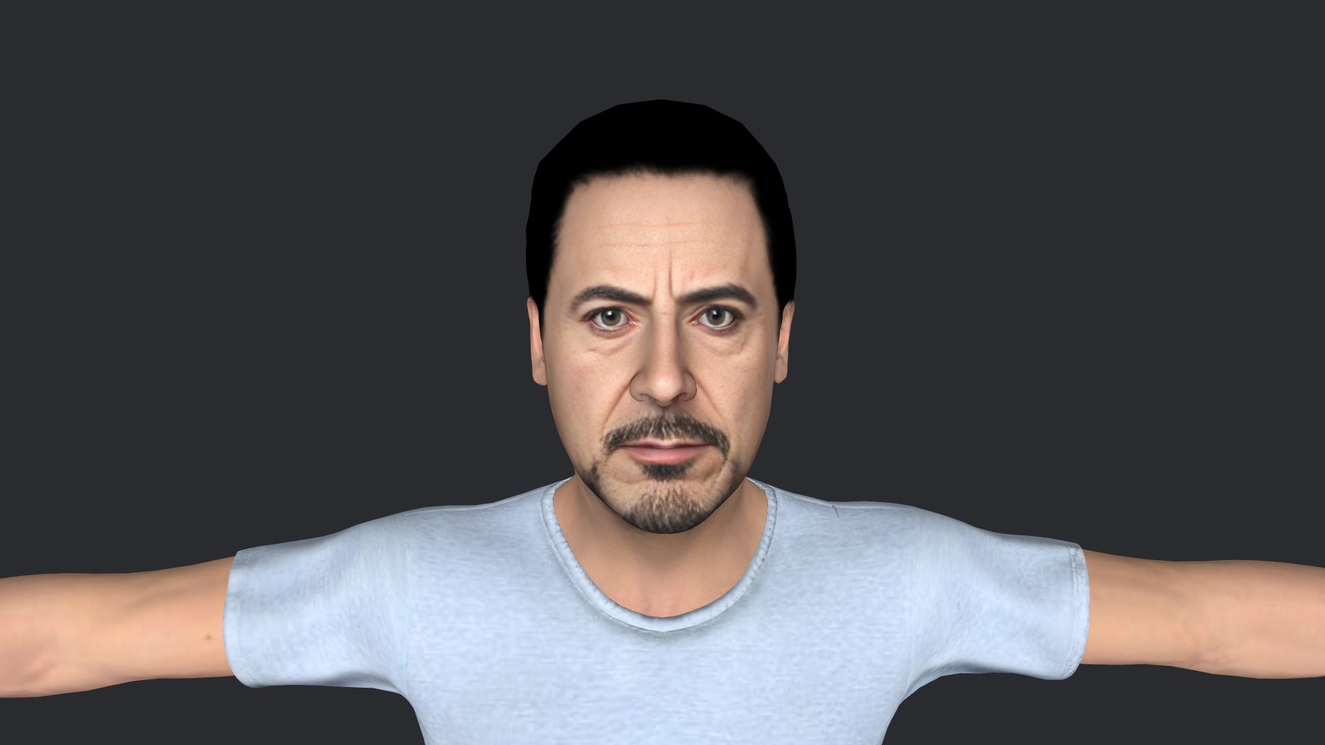 Robert Downey Jr Hyper Realistic Full Body Fully Rigged Character 3D ...