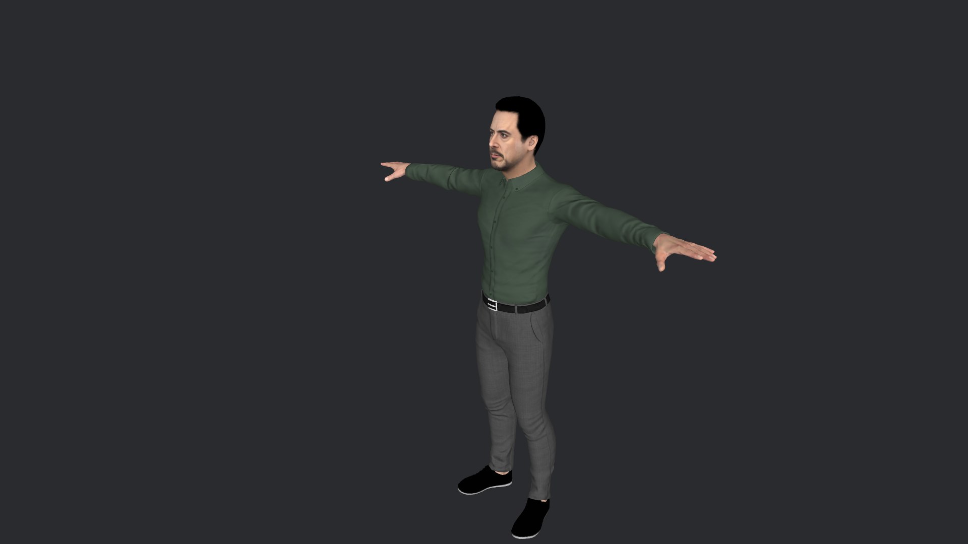 Robert Downey Jr Hyper Realistic Full Body Fully Rigged Character 3D ...