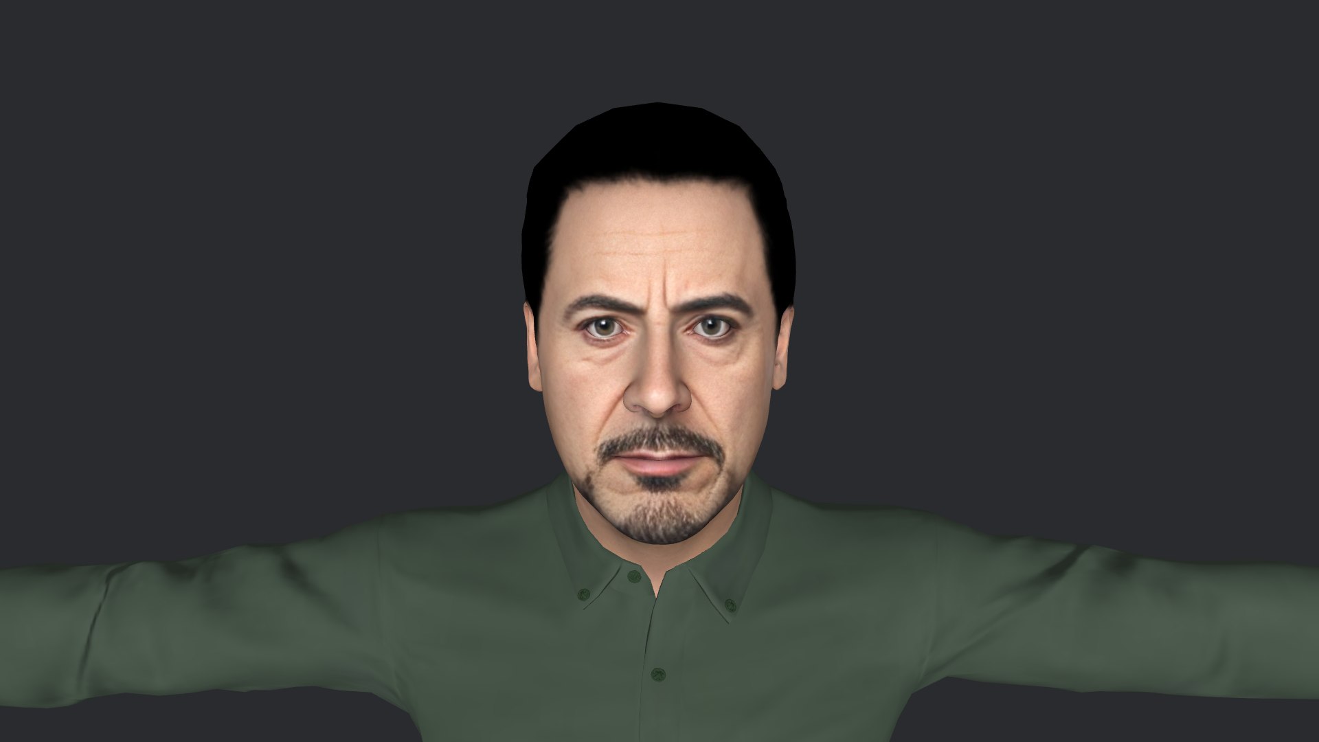 Robert Downey Jr Hyper Realistic Full Body Fully Rigged Character 3D ...