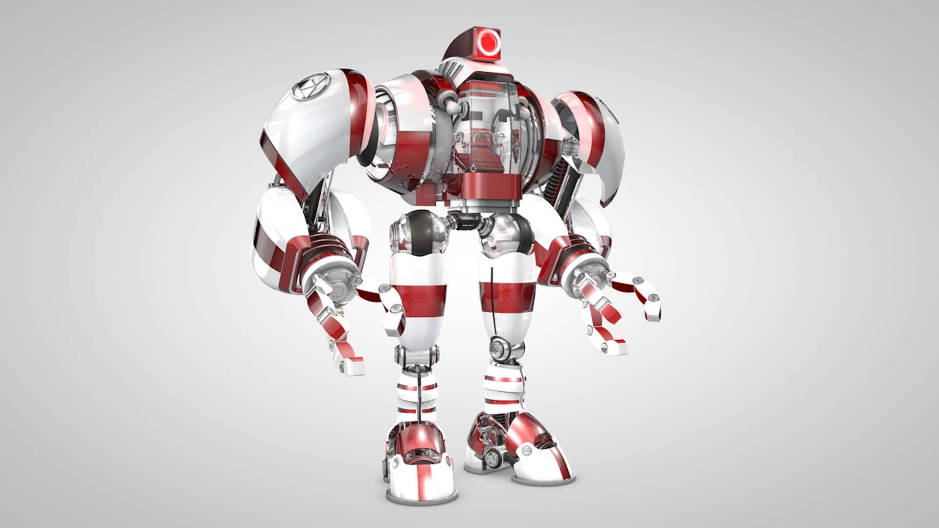 Free Robot Cockpit 3d Model