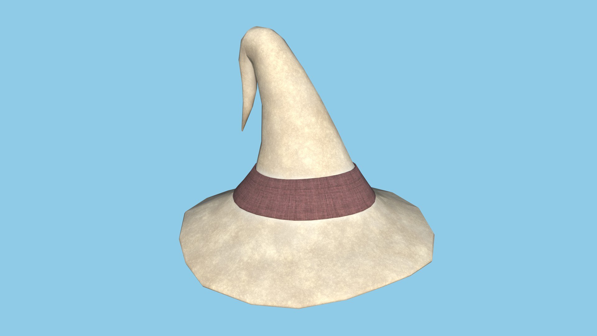 Beige White Wizard Hat - Character Design Fashion 3D - TurboSquid 1729009