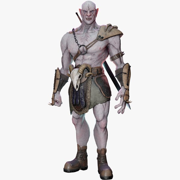 Ork Warrior-Low poly-Game ready-Rigged Low-poly 3D model model ...