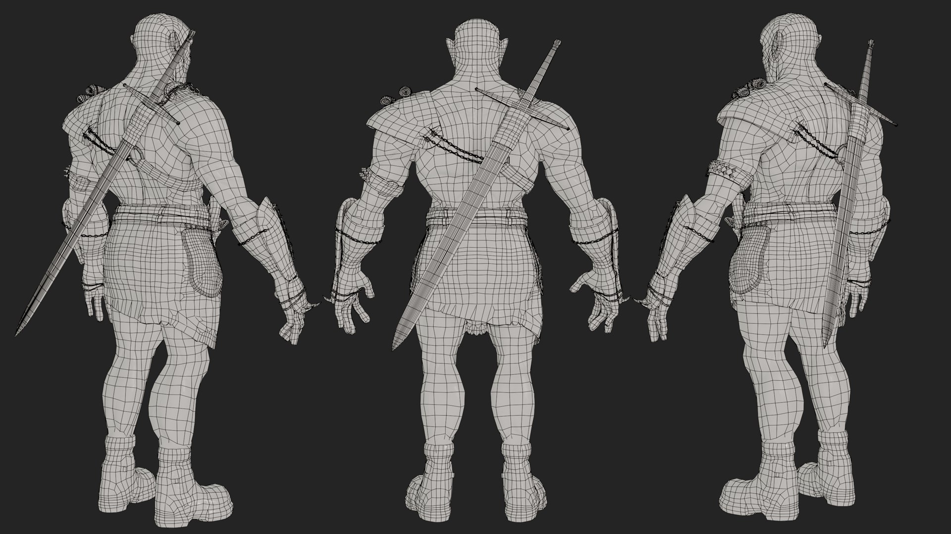 Ork Warrior-Low Poly-Game Ready-Rigged Low-poly Model - TurboSquid 2037303