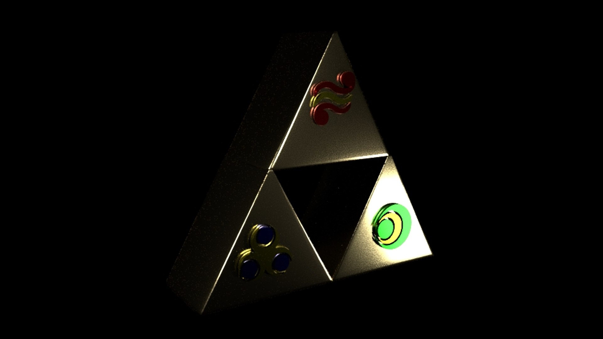 Triforce Zelda 3D Model - TurboSquid 1607238