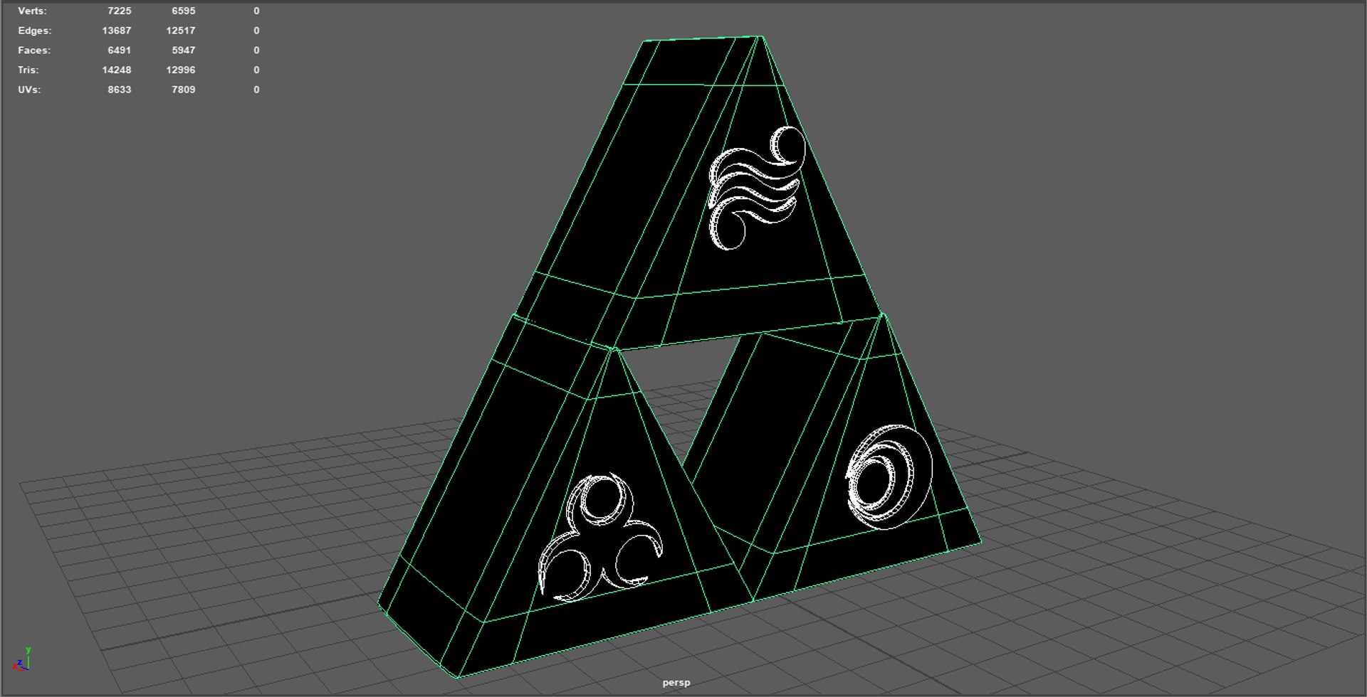 Triforce Zelda 3D Model - TurboSquid 1607238