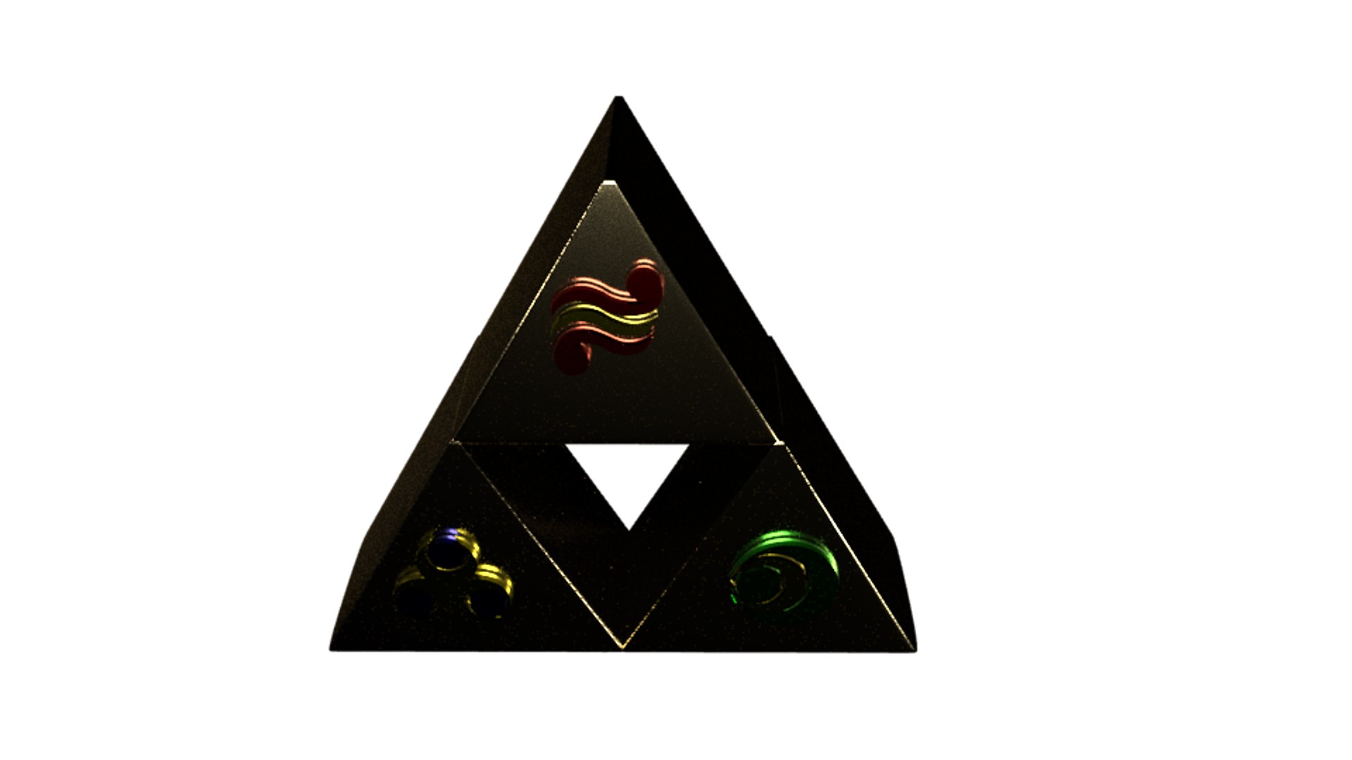 Triforce Zelda 3D Model - TurboSquid 1607238