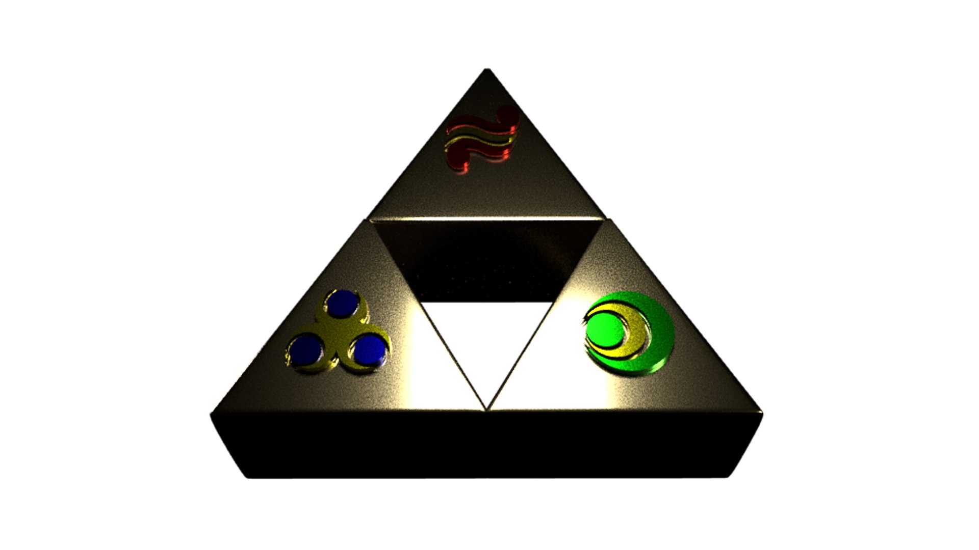 Triforce Zelda 3D Model - TurboSquid 1607238