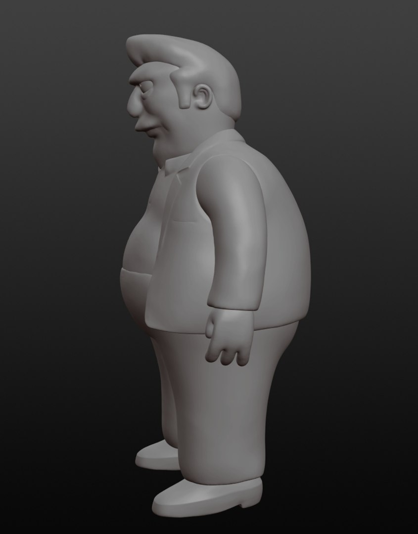Free Fat Tony 3D Model - TurboSquid 1419025