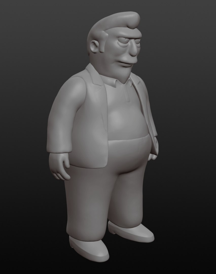 Free Fat Tony 3D Model - TurboSquid 1419025
