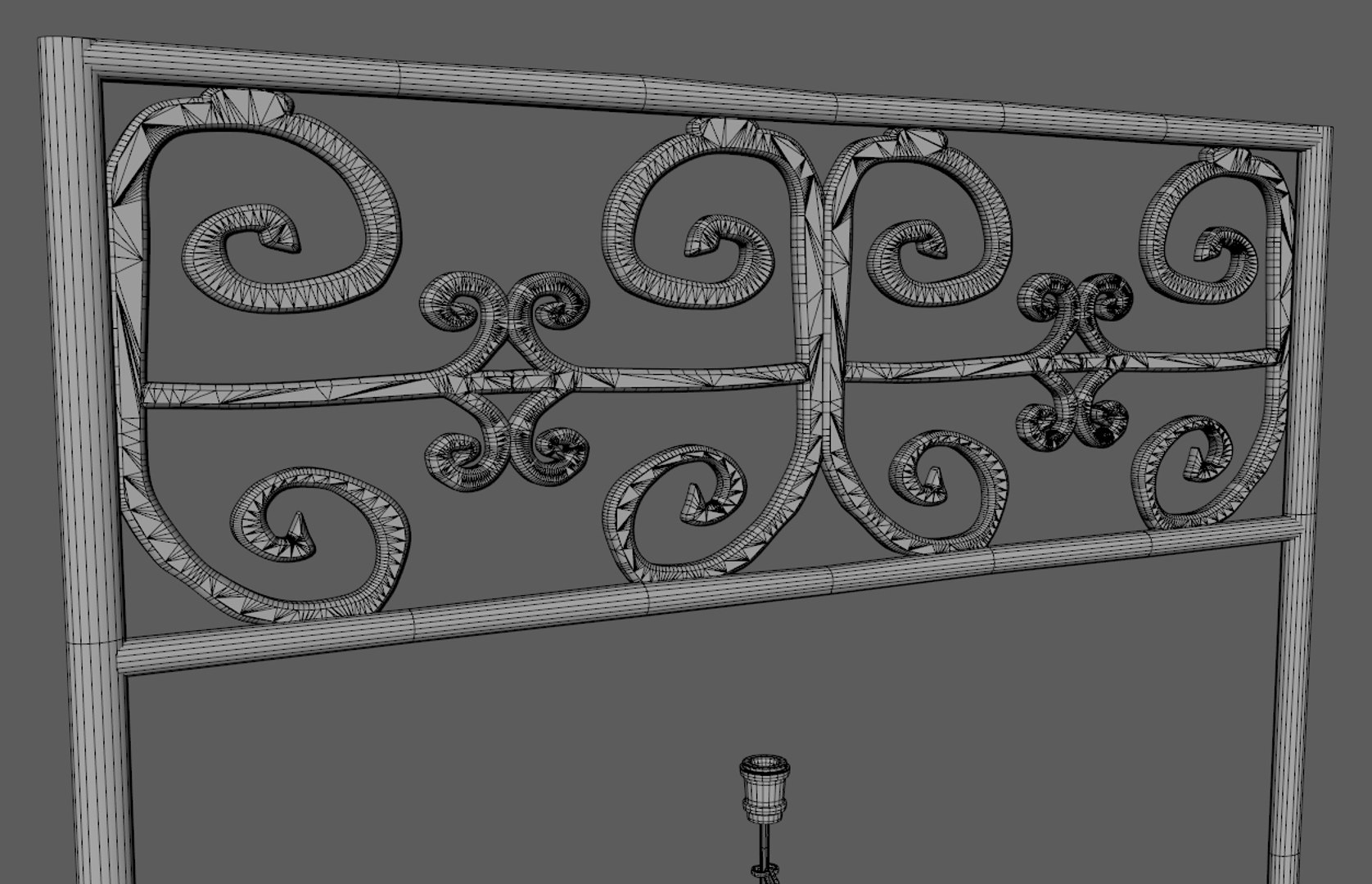 Gate Medieval Fence 3d Model