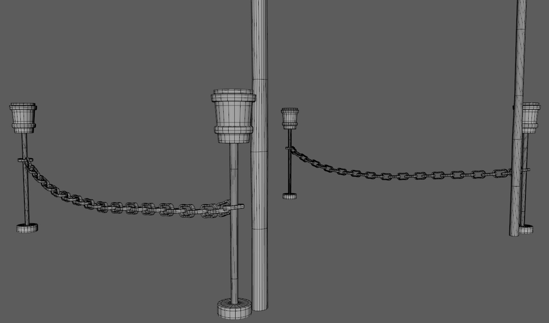 Gate Medieval Fence 3d Model